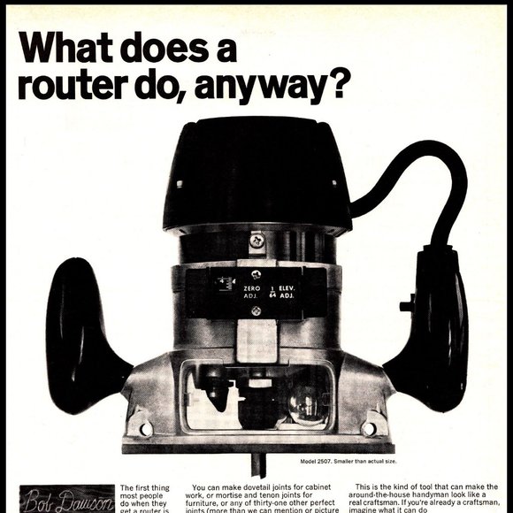 craftsman | Art | 97 Sears Craftsman Woodworking Router Vintage Print ...